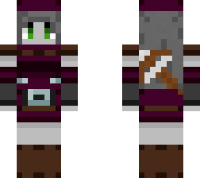 Pillager Girl With Medium Hair (Cute Mob Models) | Minecraft Skin