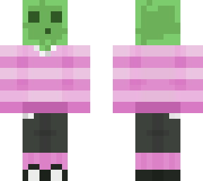 pink sweater slime man | Minecraft Skin