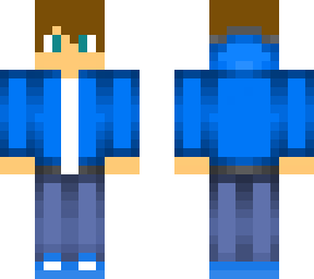 blue guy cell shaded | Minecraft Skin