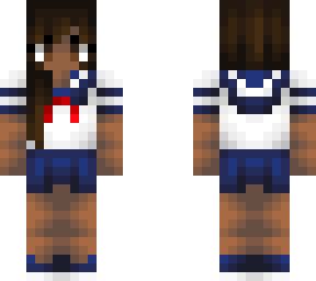 Cute Girl in School Uniform | Minecraft Skin