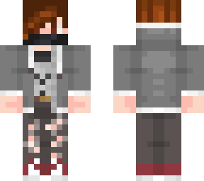 Dude with Mask and Skull T-Shirt | Minecraft Skin