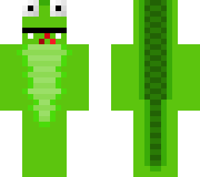 Cute Green Snake | Minecraft Skin