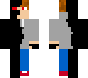 half demon half human | Minecraft Skin