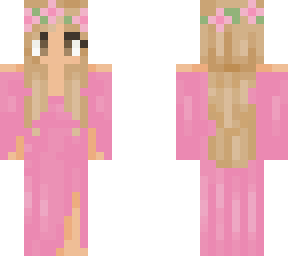 pink flower princess | Minecraft Skin