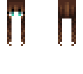 Female HB - Double Brown Braids | Minecraft Skin