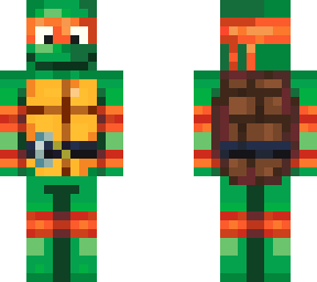 Michelangelo Ninja Turtle | Minecraft Skin