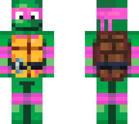 pink teenage mutant ninja turtle | Minecraft Skins