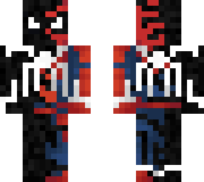 sm2 half symbiote | Minecraft Skin