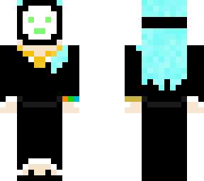 Blue hair mask girl | Minecraft Skin