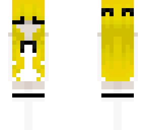 Egirl, yellow hair | Minecraft Skin