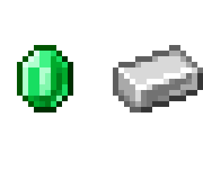 Emerald and Iron Ingot Skin | Minecraft Skin