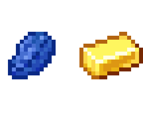 Minecraft Gold Nugget Pixel Art