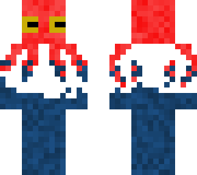 Octopus jumping from water | Minecraft Skin