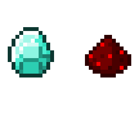 Redstone and Diamond Skin | Minecraft Skin