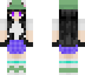 Chica sombrero rana falda | Minecraft Skin