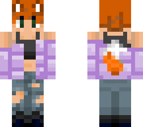 Cute fox person ^_^ | Minecraft Skin