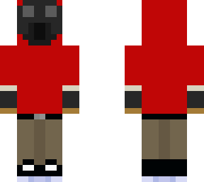 Squid as the Pyro from tf2 | Minecraft Skin