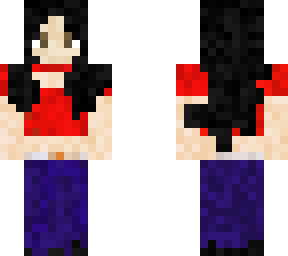 Jisoo Blackpink Red top Black skirt | Minecraft Skin