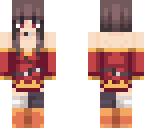 Megumin With Cape | Minecraft Skin