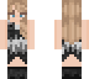 Taylor Swift - Fearless Tour Black & White Fringe Dress | Minecraft Skin