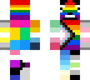 LGBTQ flags skin | Minecraft Skin
