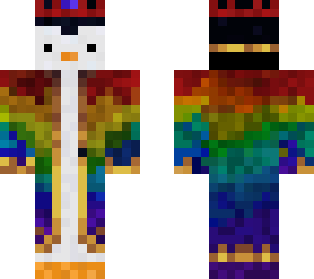 Rainbow Penguin | Minecraft Skin