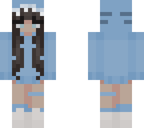 Blue Shark Girl | Minecraft Skin