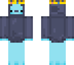 crowned axo | Minecraft Skin