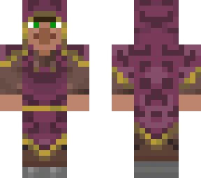 Hooded Cleric - Villager | Minecraft Skin
