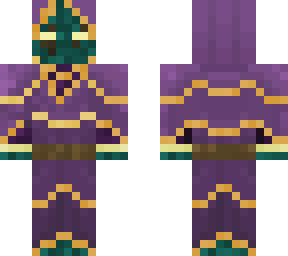 Infected Mage (with outer layer) | Minecraft Skin