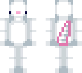 White Axolotl | Minecraft Skin