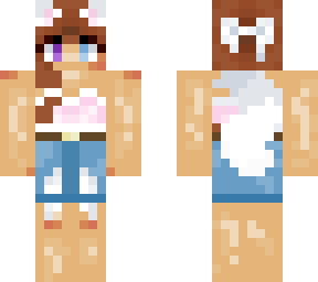Cute Fox Farmer Girl | Minecraft Skin