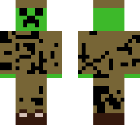 desert soldier creeper | Minecraft Skin