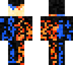 fire and water | Minecraft Skin