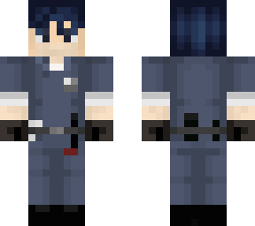 Hiraku Machio janitor outfit | Minecraft Skin