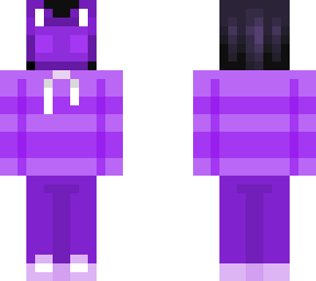 Scared Purple Masked | Minecraft Skin