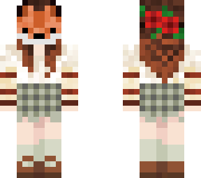aesthetic fox/zorro leila | Minecraft Skin