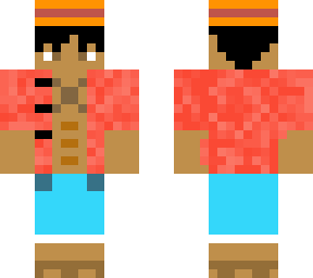 monkey d. Ruffy | Minecraft Skin