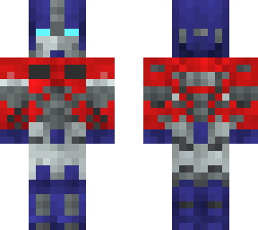 Optimus Prime (better face Plate) | Minecraft Skin