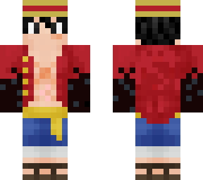luffy with hat 12345678910 | Minecraft Skin