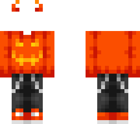 OB - Pumpkin Sweater w/ Jeans & Horns | Minecraft Skin