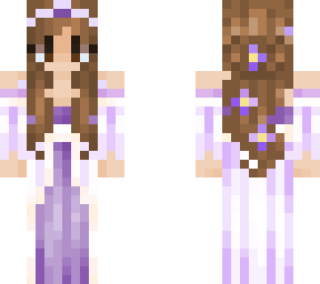 Purple Flower Princess 2.0 - For Myself | Minecraft Skin