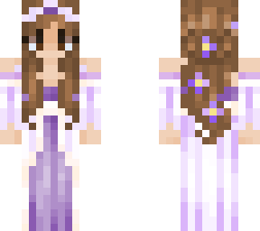 Purple Flower Princess 2.0 - For Myself | Minecraft Skin
