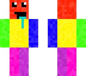 rainbow noob | Minecraft Skin