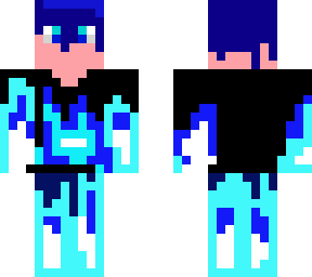 blue fire guy | Minecraft Skin