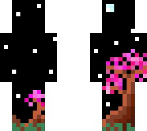cherry blossoms tree skin | Minecraft Skin