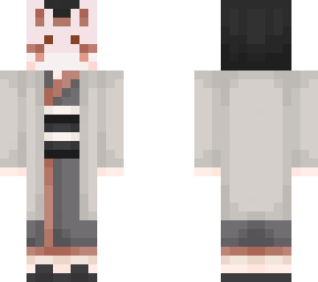 Japanese Kitsune Mask - Kimono Boy | Minecraft Skin