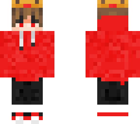 RED GUY WITH CROWN | Minecraft Skin