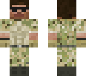 steve in multicam ranger uniform | Minecraft Skin