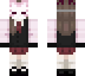 Suited Kitsune Mask | Minecraft Skin